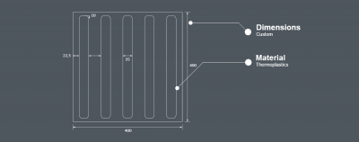 Guidance Path Tactile Paving made from Thermoplastic
