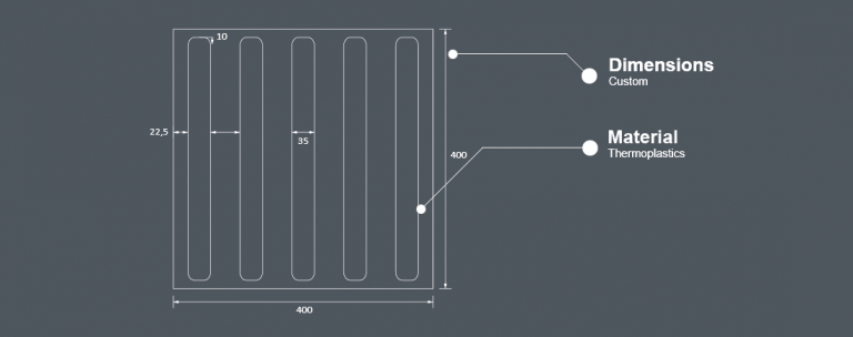 Guidance Path Tactile Paving made from Thermoplastic